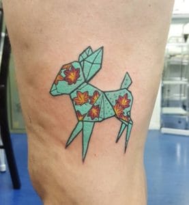 50+ Best Origami Tattoos Designs For Women (2022)