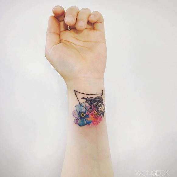 90+ Watercolor Pastel Tattoo Artists Near Me (2022) with Aged Designs