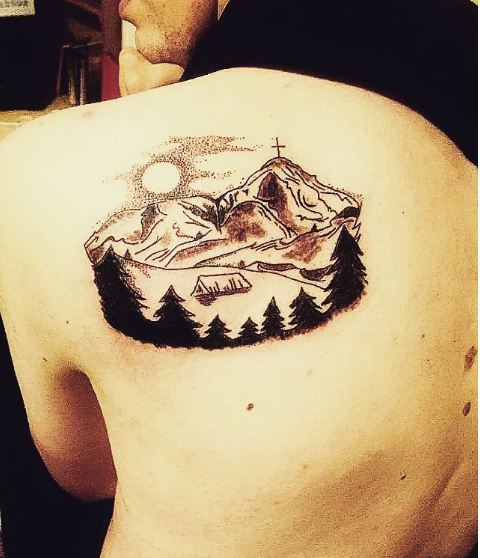 200+ Best Mountain Tattoos for Men (2023) Range, Geometric, Simple ...