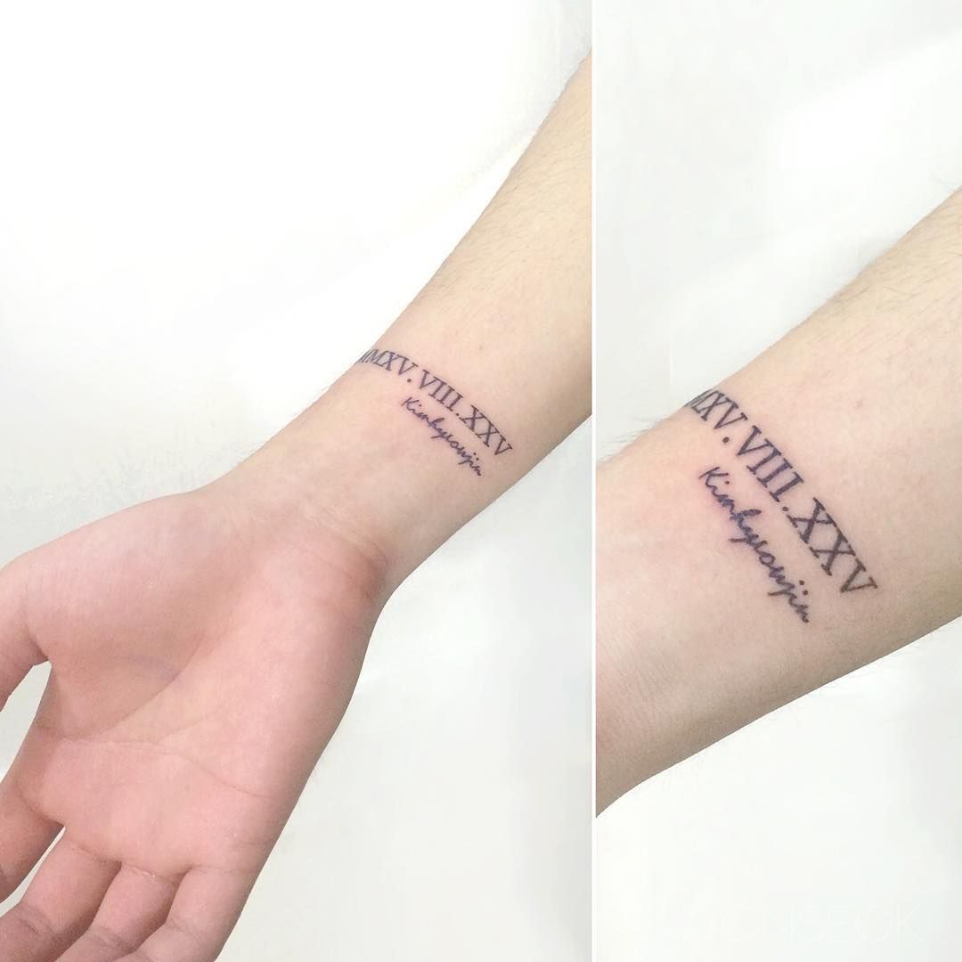 1995 Roman Numeral Tattoo Fashiondesignstudiointerioroffices