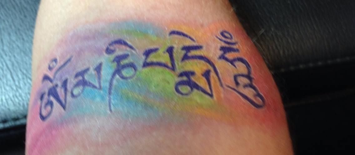 55 Om Mani Padme Hum Tattoos (2022) Buddhism designs with meanings ...