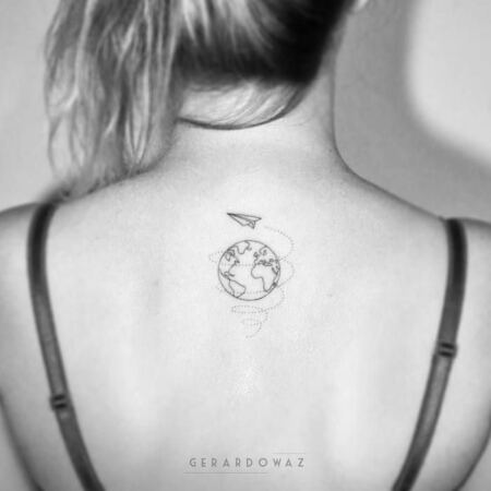 60+ Meaningful Earth Tattoos Designs For Environmentalist (2022) Small ...