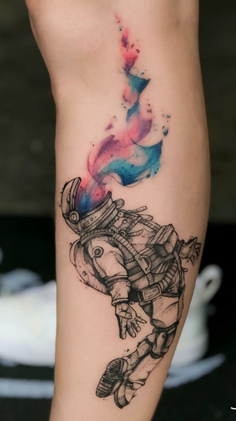 120+ Cool Space Tattoo Ideas - Galaxy, Universe Tattoo Designs ...