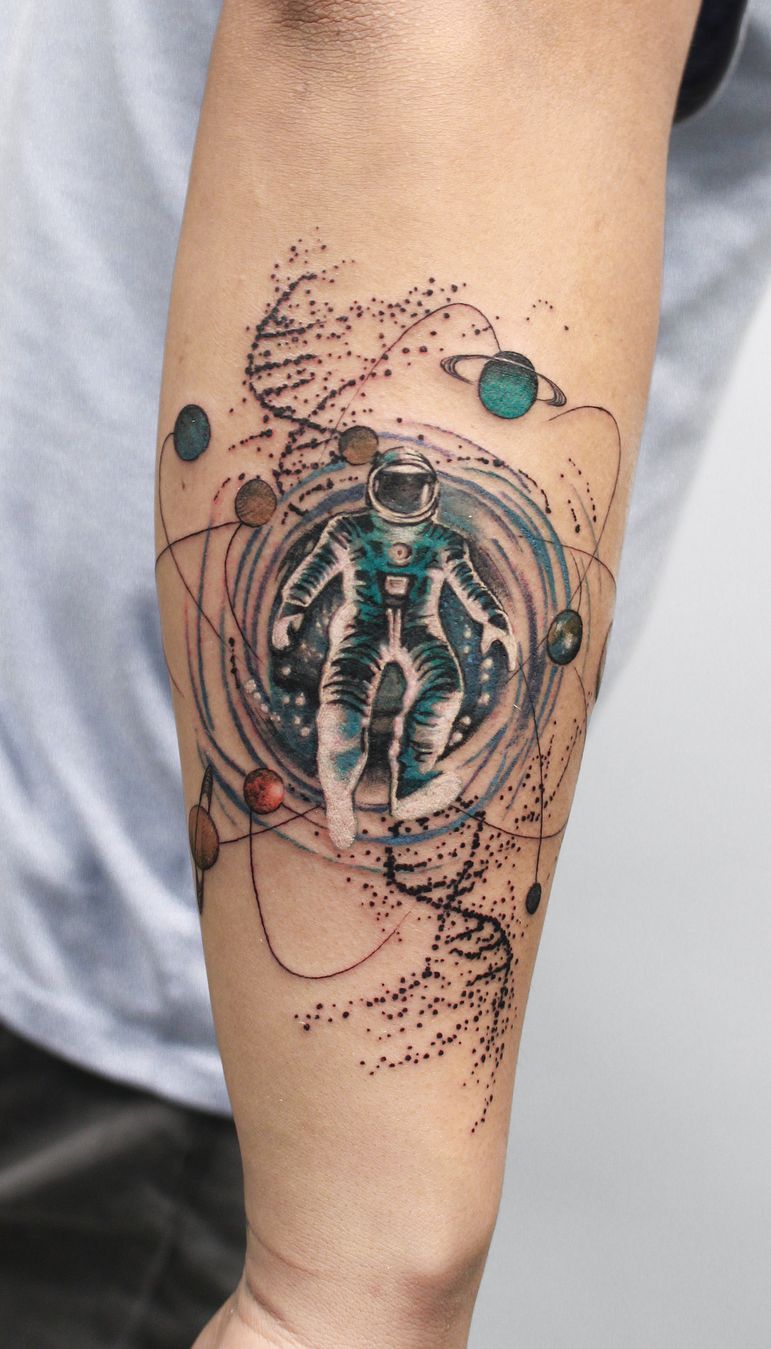 120+ Cool Space Tattoo Ideas - Galaxy, Universe Tattoo Designs ...