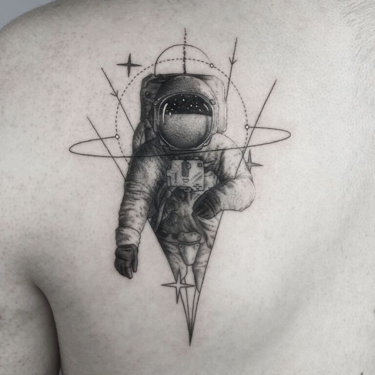120+ Cool Space Tattoo Ideas - Galaxy, Universe Tattoo Designs ...