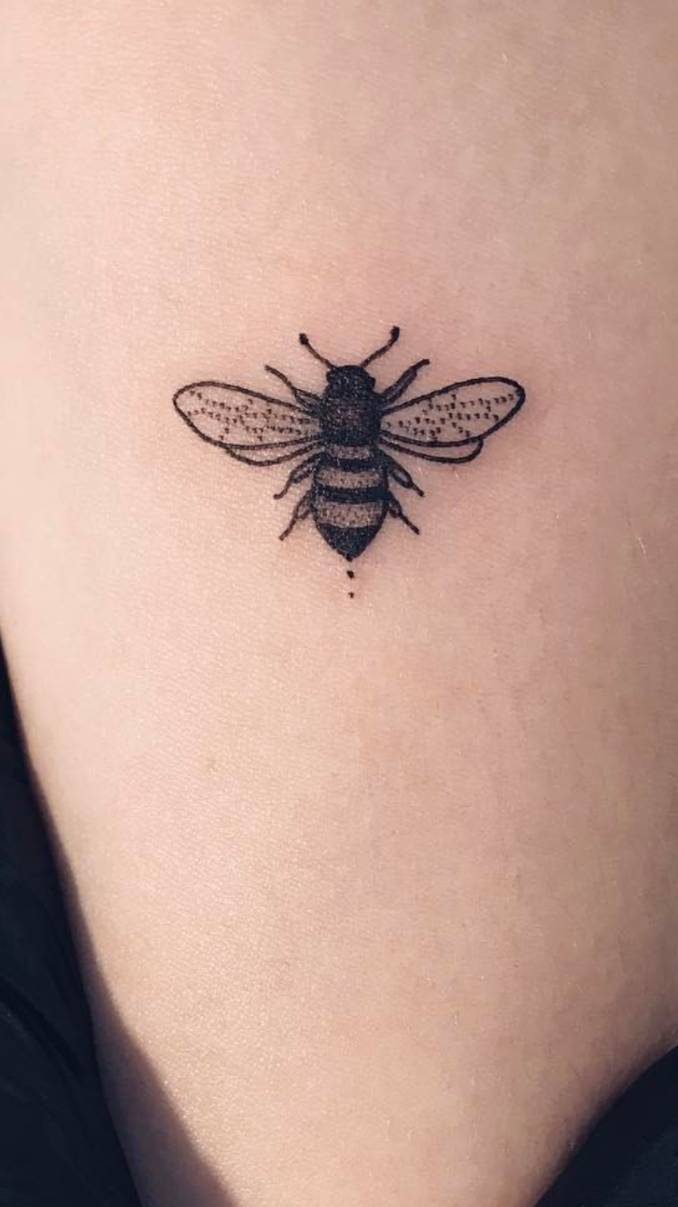150+ Beautiful Bee Tattoos Designs With Meanings (2022) - TattoosBoyGirl