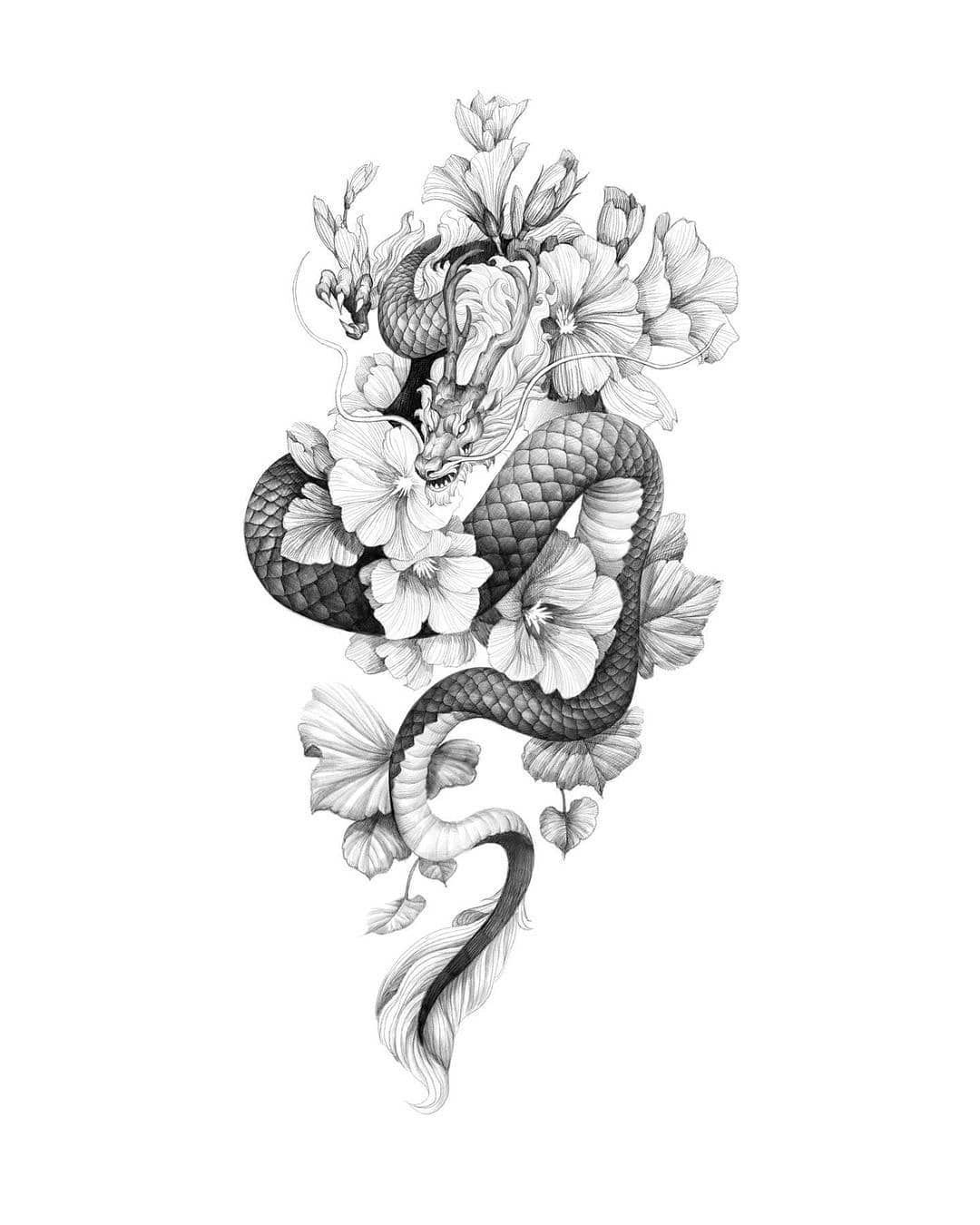 150+ Best Chinese Dragon Tattoo Designs With Meanings (2022 ...