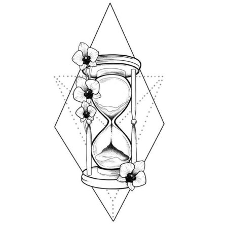 160+ Beautiful Hourglass Tattoos Designs With Meaning (2022 ...