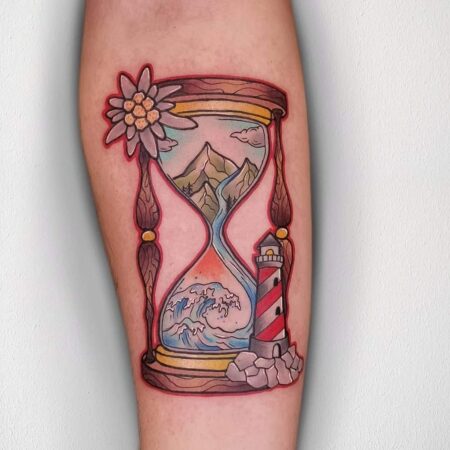 160+ Beautiful Hourglass Tattoos Designs With Meaning (2022 ...