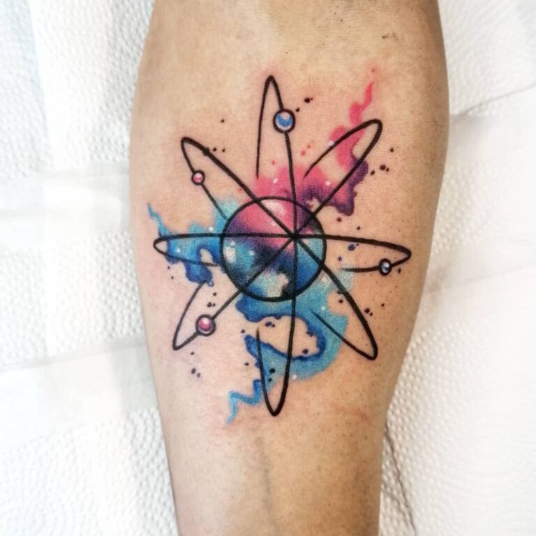 180+ Awesome Atom Tattoos Designs with Meanings (2022) - TattoosBoyGirl