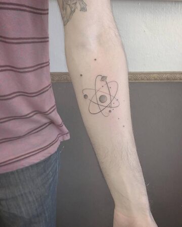 180+ Awesome Atom Tattoos Designs with Meanings (2022) - TattoosBoyGirl