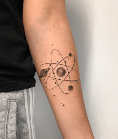180+ Awesome Atom Tattoos Designs with Meanings (2022) - TattoosBoyGirl
