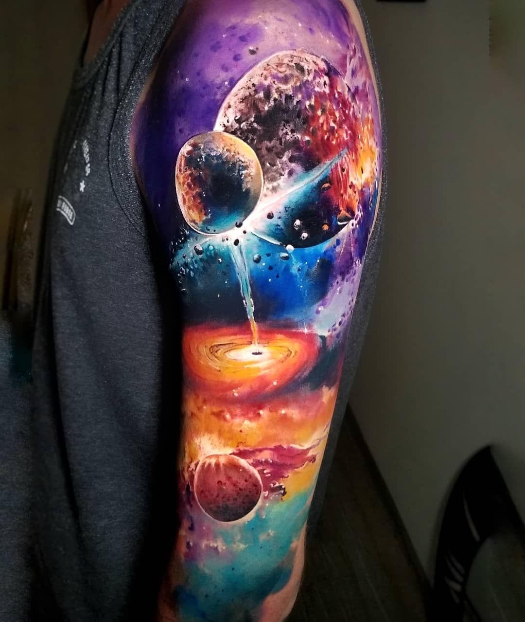 220+ Amazing Galaxy Tattoo Designs with Meanings For Men and Women ...