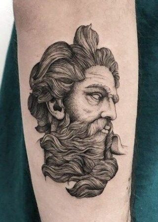 210+ Amazing Poseidon Tattoo Designs with Meanings (2023) Greek Gods ...