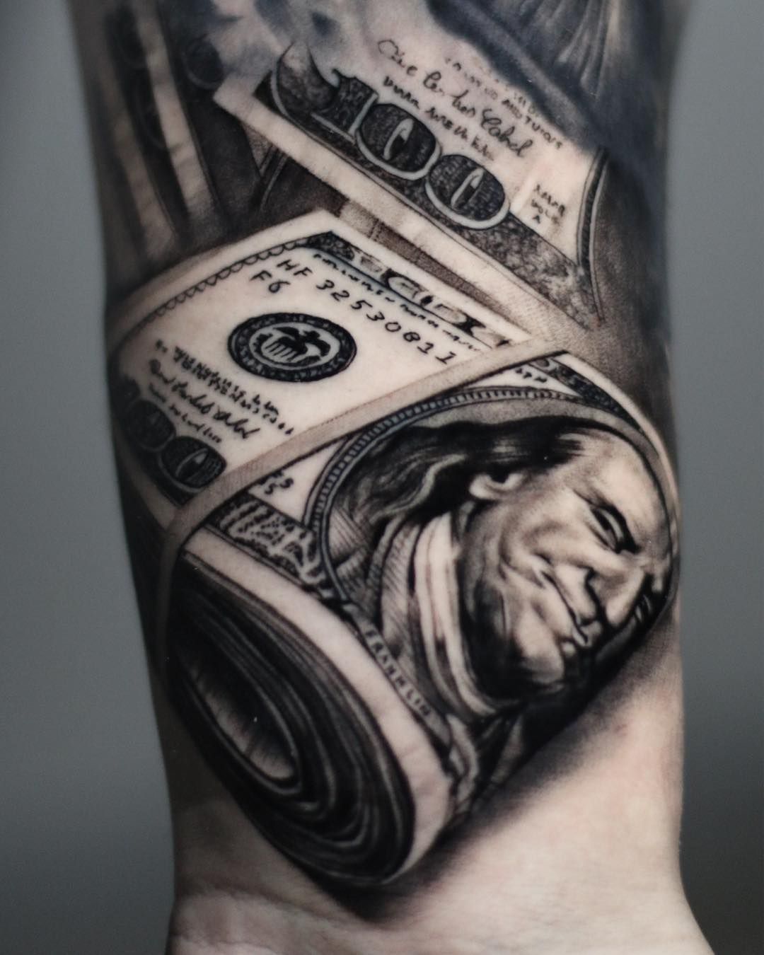 195+ Money Tattoos For Men (2022) Dollar Bill Sign Ink - TattoosBoyGirl