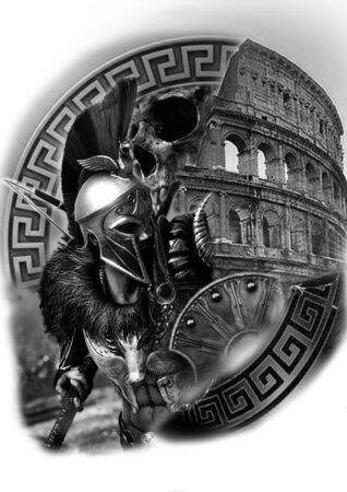190+ Gladiator Tattoos Inspired From Medieval Warriors (2022 ...