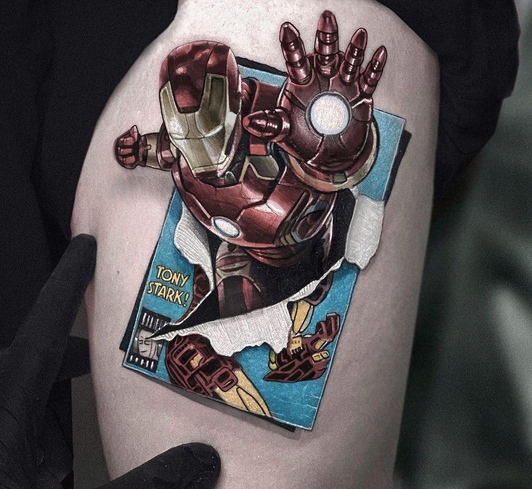 210+ Best Iron Man Tattoos For Marvel Fans (2022) Robert Downey Jr Ink ...