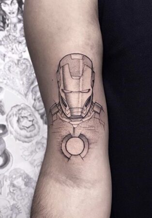 210+ Best Iron Man Tattoos For Marvel Fans (2022) Robert Downey Jr Ink ...