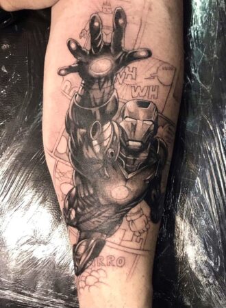 210+ Best Iron Man Tattoos For Marvel Fans (2022) Robert Downey Jr Ink ...