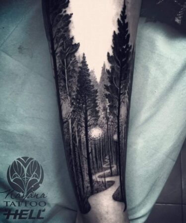 240+ Most Beautiful Forest Tattoos Designs (2022) Jungle Ink ...
