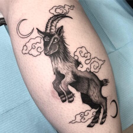 230+ Best Goat Tattoos Designs (2022) Devil Horn Ink for Capricorns ...
