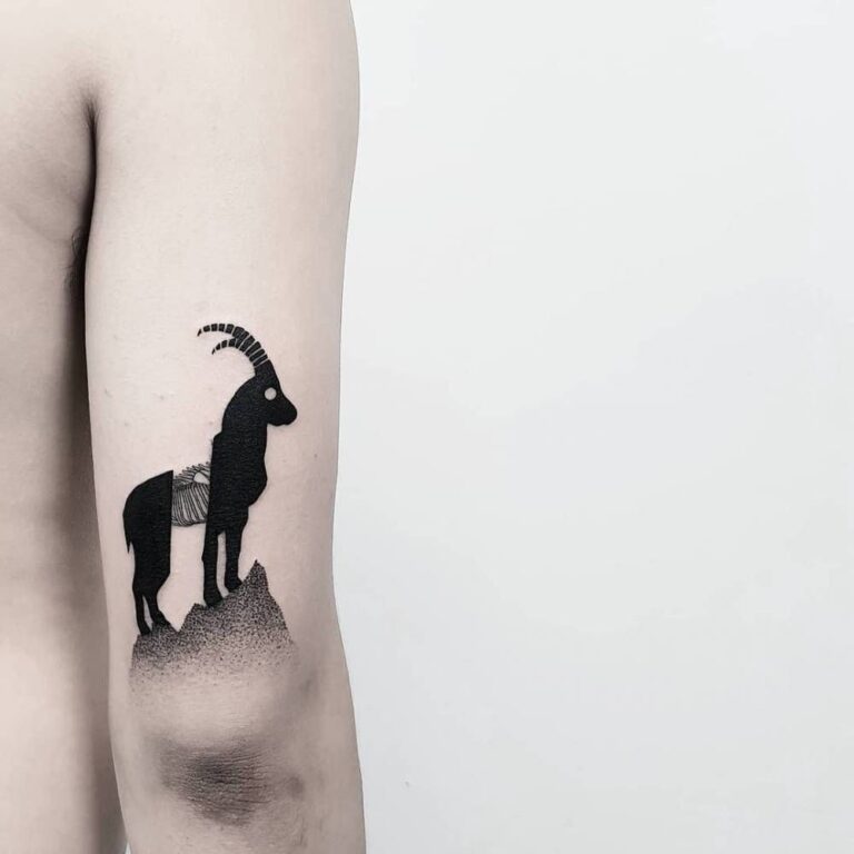 230+ Best Goat Tattoos Designs (2022) Devil Horn Ink for Capricorns ...
