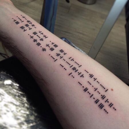 150+ Mind Blowing Morse Code Tattoos (2022) - TattoosBoyGirl