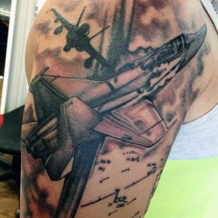 210+ Inspiring Aviation Tattoos Designs (2022) Airplane and Pilot ...
