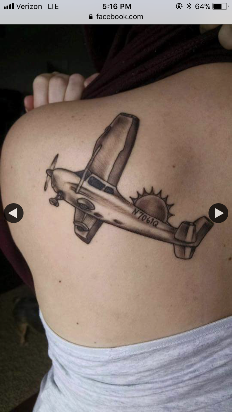 210+ Inspiring Aviation Tattoos Designs (2023) Airplane and Pilot ...