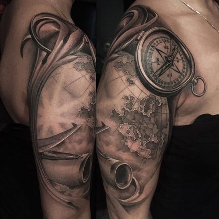 210+ Inspiring Aviation Tattoos Designs (2022) Airplane and Pilot ...