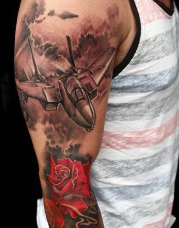 210+ Inspiring Aviation Tattoos Designs (2022) Airplane and Pilot ...