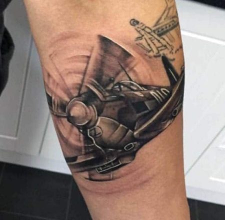 210+ Inspiring Aviation Tattoos Designs (2022) Airplane and Pilot ...