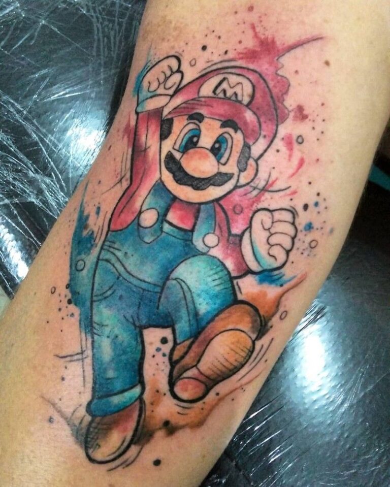 205+ Best Mario Tattoo Designs for Video Game Lovers (2022 ...