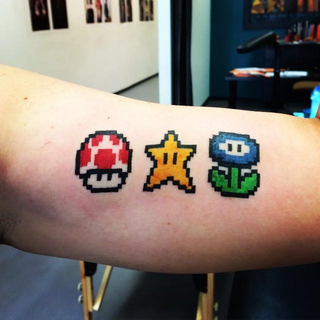 205+ Best Mario Tattoo Designs for Video Game Lovers (2022 ...