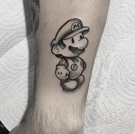 205+ Best Mario Tattoo Designs for Video Game Lovers (2023 ...