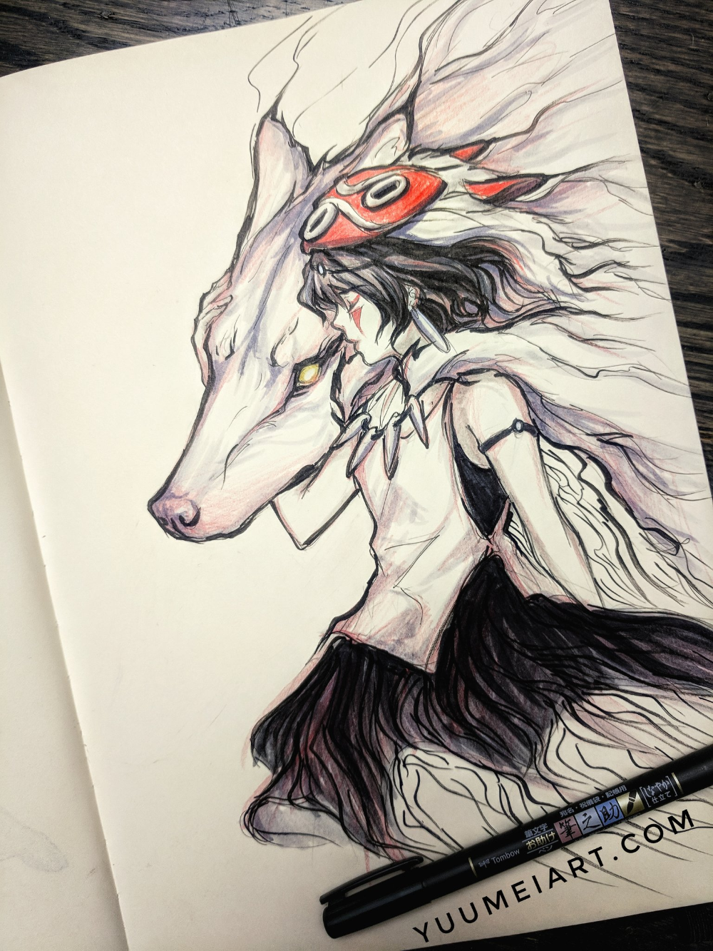 235+ Captivating Princess Mononoke Tattoos Designs and Ideas ...