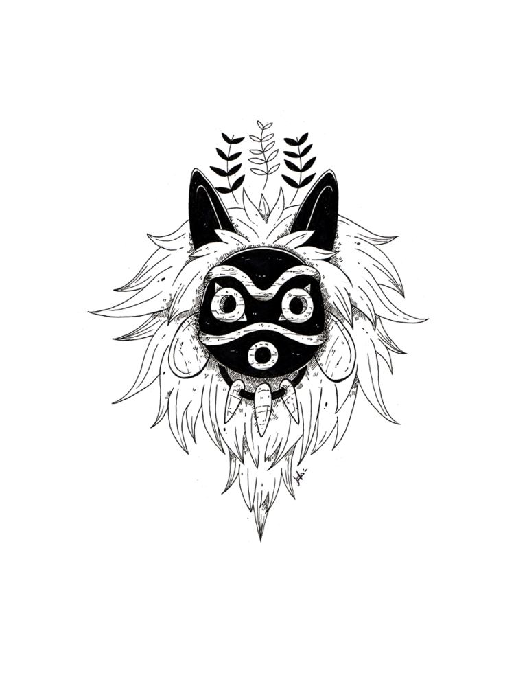 235+ Captivating Princess Mononoke Tattoos Designs and Ideas ...