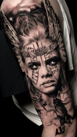 240+ Magnificent Valkyrie Tattoos Ideas and Meaning (2022) - TattoosBoyGirl
