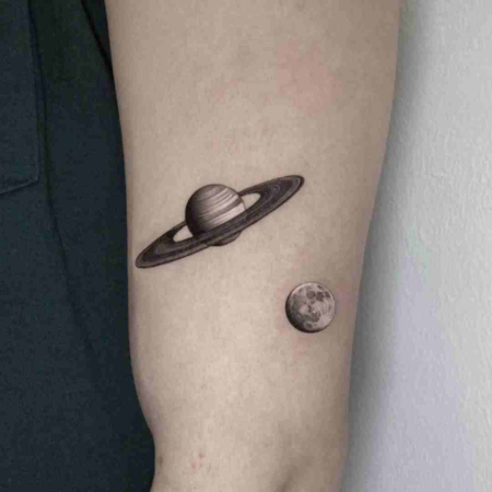 225+ Amazing Saturn Tattoos Ideas and Designs (2022) - TattoosBoyGirl