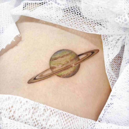 225+ Amazing Saturn Tattoos Ideas and Designs (2022) - TattoosBoyGirl