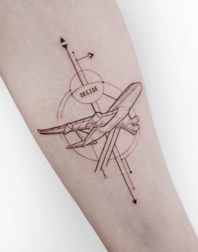 230+ Plane Tattoo Designs and Ideas (2023) - TattoosBoyGirl