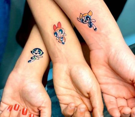 200+ Powerpuff Girl Tattoo for Siblings and Friends (2023) - TattoosBoyGirl
