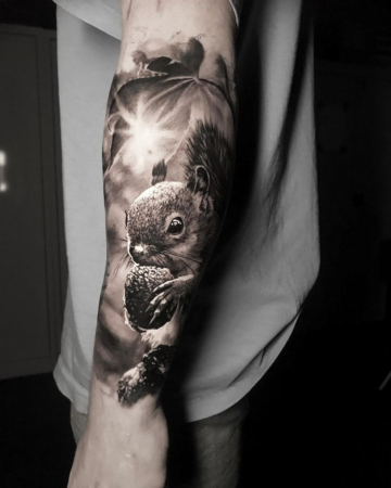 215+ Cute Squirrel Tattoo Designs (2023) - TattoosBoyGirl