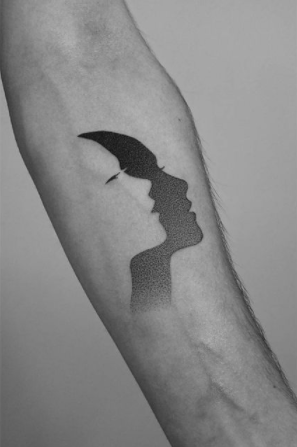 170+ Mesmerizing Negative Space Tattoo Designs (2024) - TattoosBoyGirl