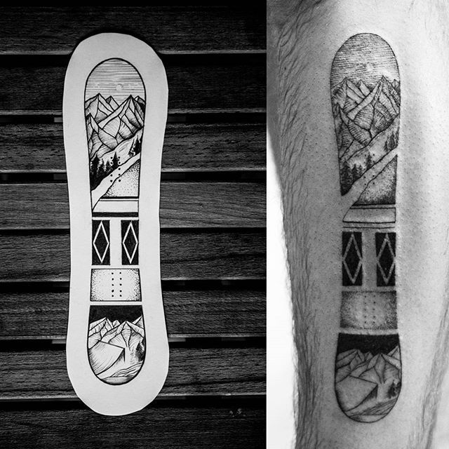185+ Awesome Snowboard Tattoo Ideas (2024) - TattoosBoyGirl