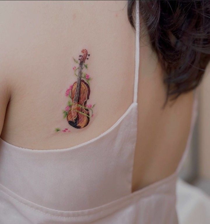 170+ Beautiful Violin Tattoos Designs (2024) - TattoosBoyGirl