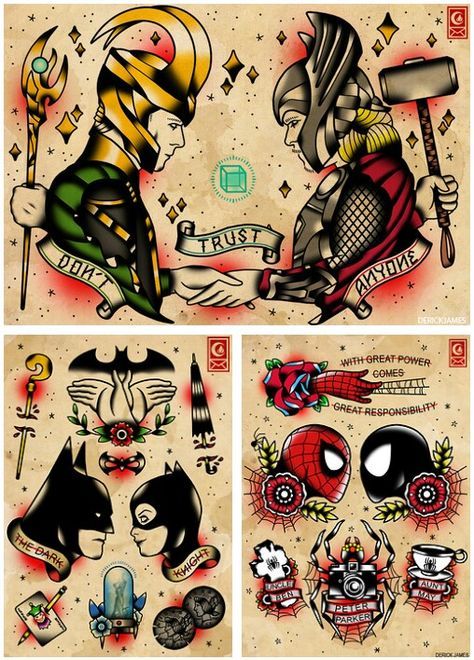 155+ Best Marvel Tattoos Designs (2024) - TattoosBoyGirl