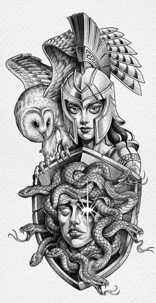 170+ Athena Tattoo Ideas for Females (2024) - TattoosBoyGirl