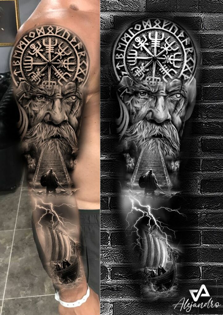 225+ Odin Tattoos Designs (2024) Inspired from Norse Mythology ...