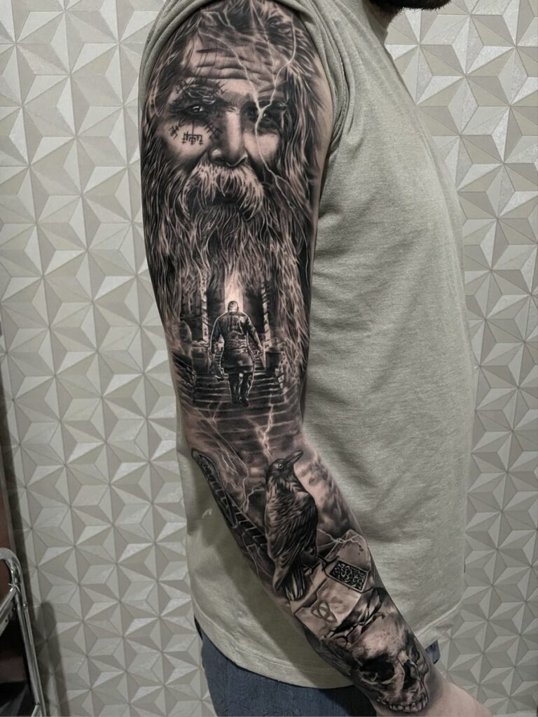 225+ Odin Tattoos Designs (2024) Inspired from Norse Mythology ...